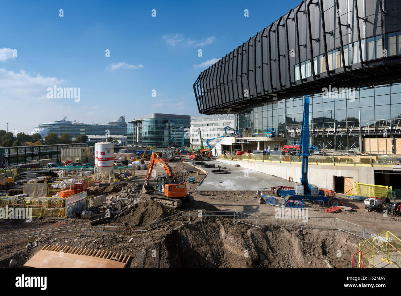 Construction westquay watermark development in hi-res stock photography ...