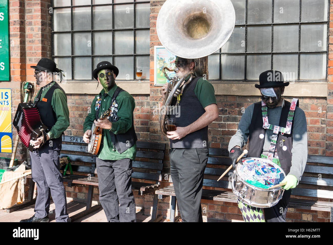 England, Tunbridge Wells. Brooms Bricks and Bowlers Border Morris side ...