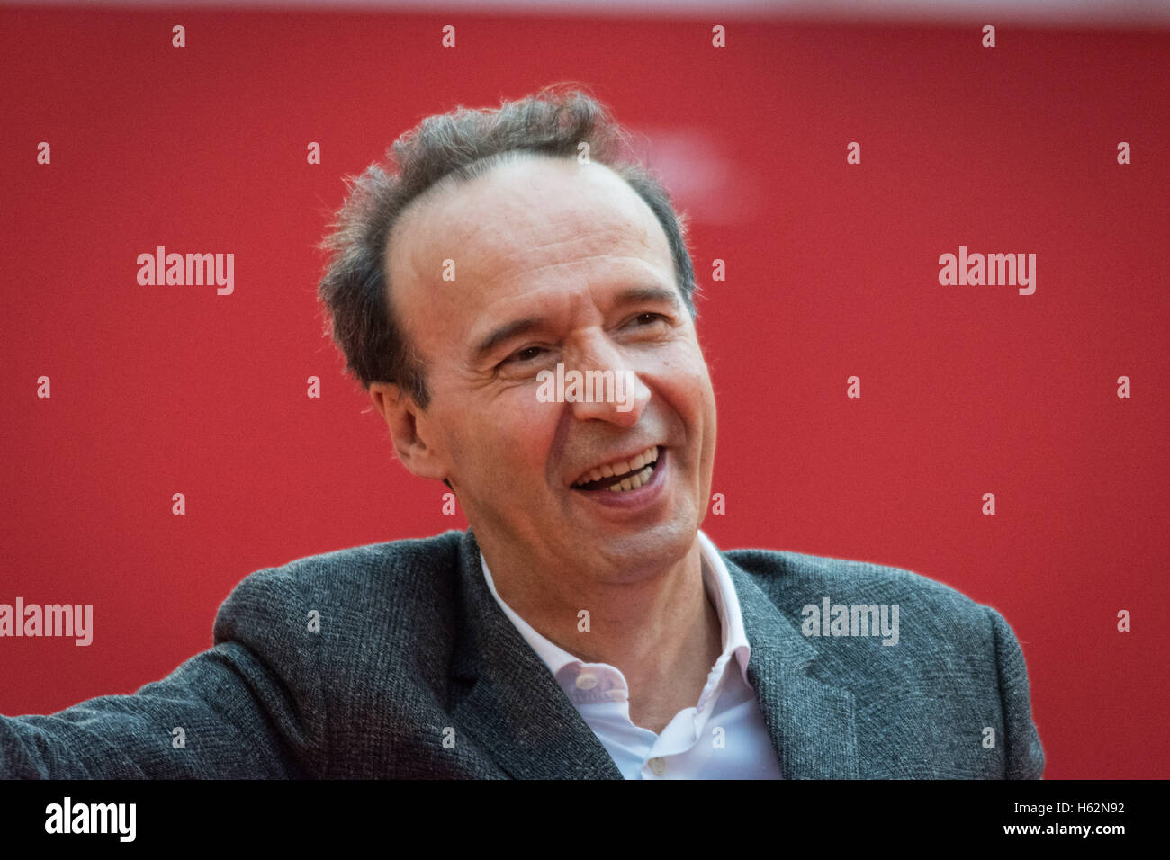 ROME, ITALY - OCTOBER 23: Roberto Benigni walks the red carpet during ...