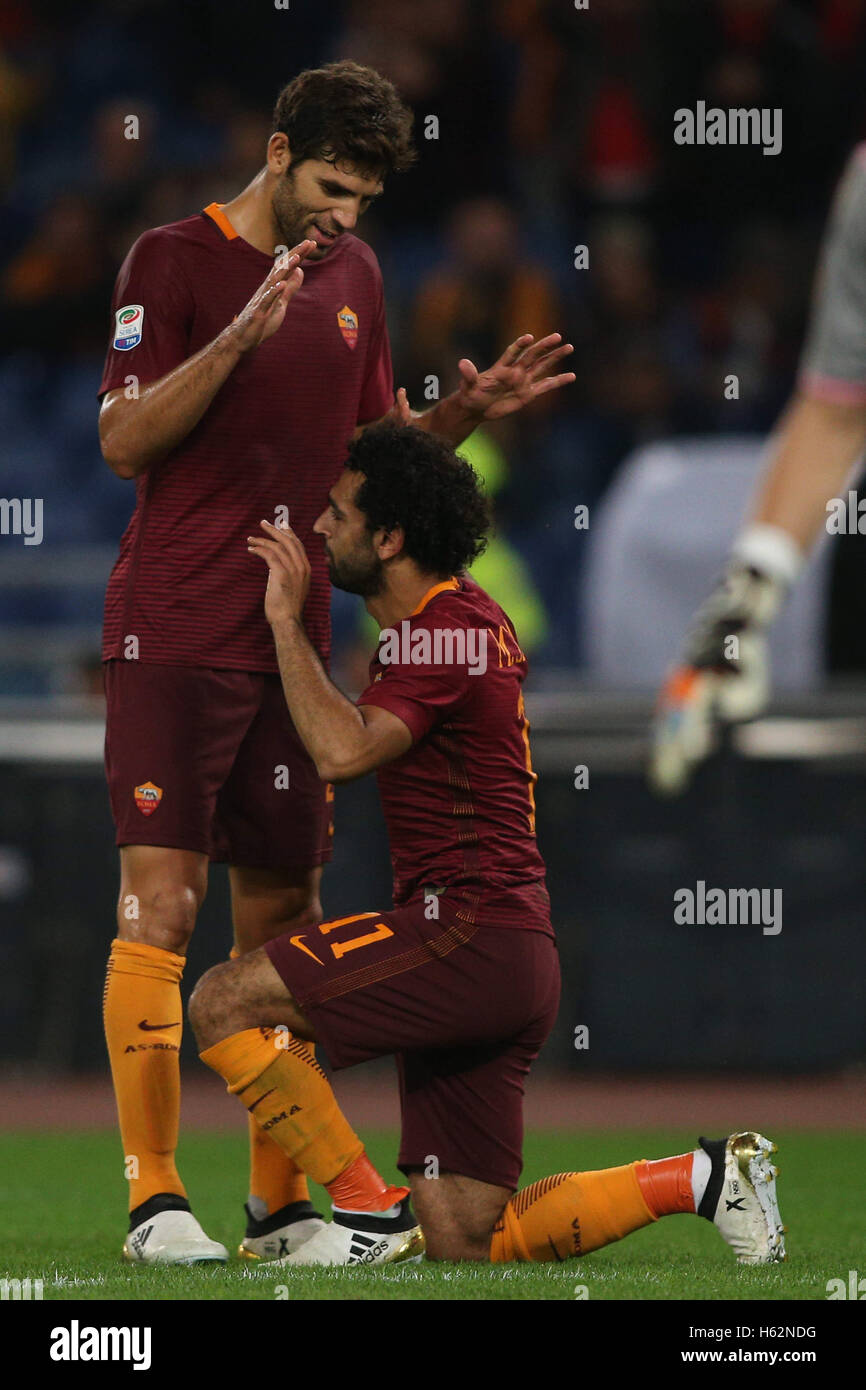 Rome, Italy 22 october, 2016:Salah score the gol during the match Serie ...