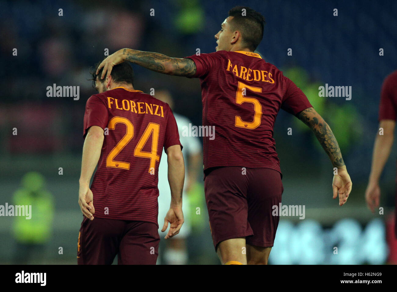 Rome, Italy 22 october, 2016:Paredes score the gol and celebrates ...