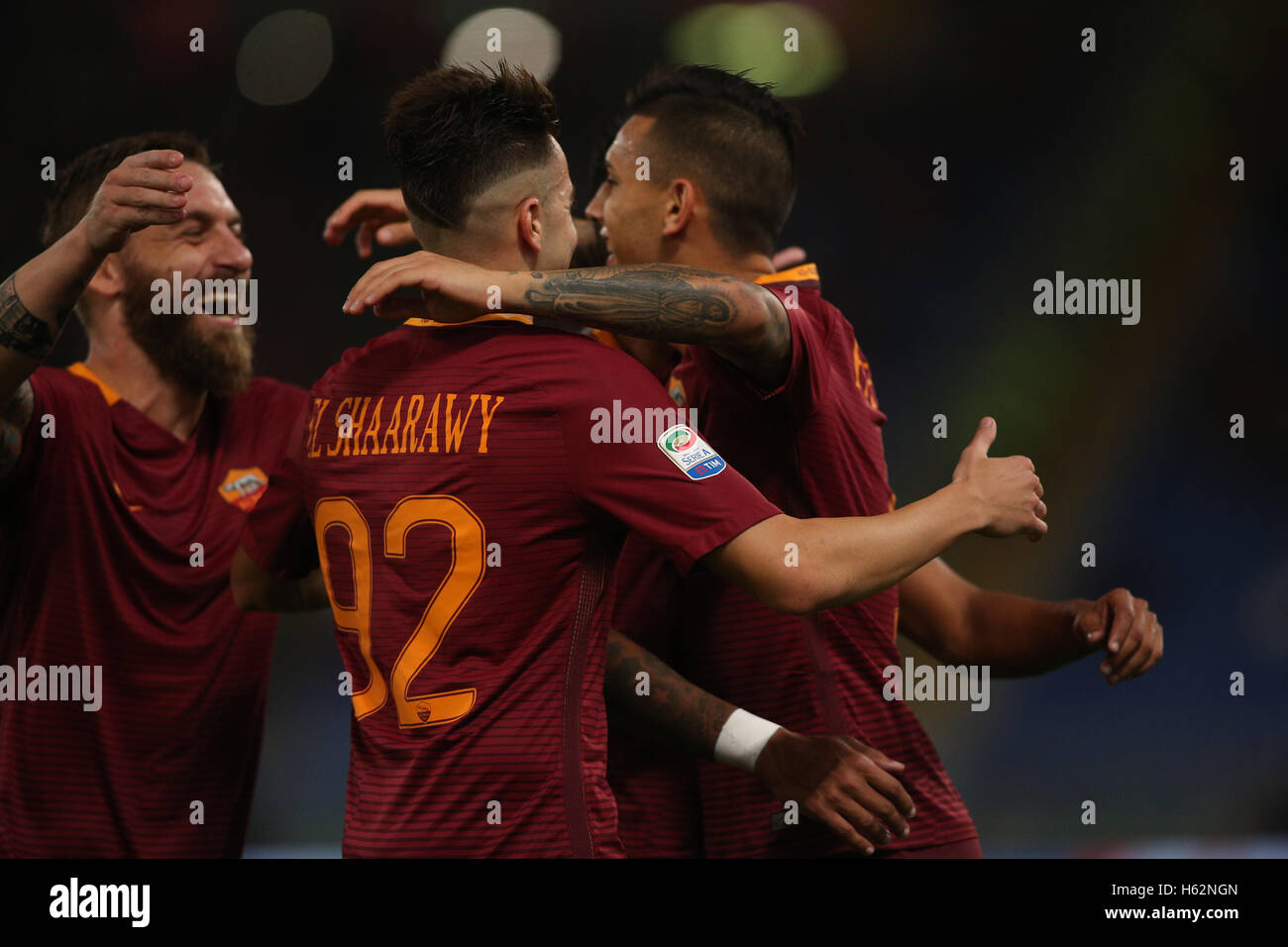 Rome, Italy 22 october, 2016:Paredes score the gol and celebrates ...