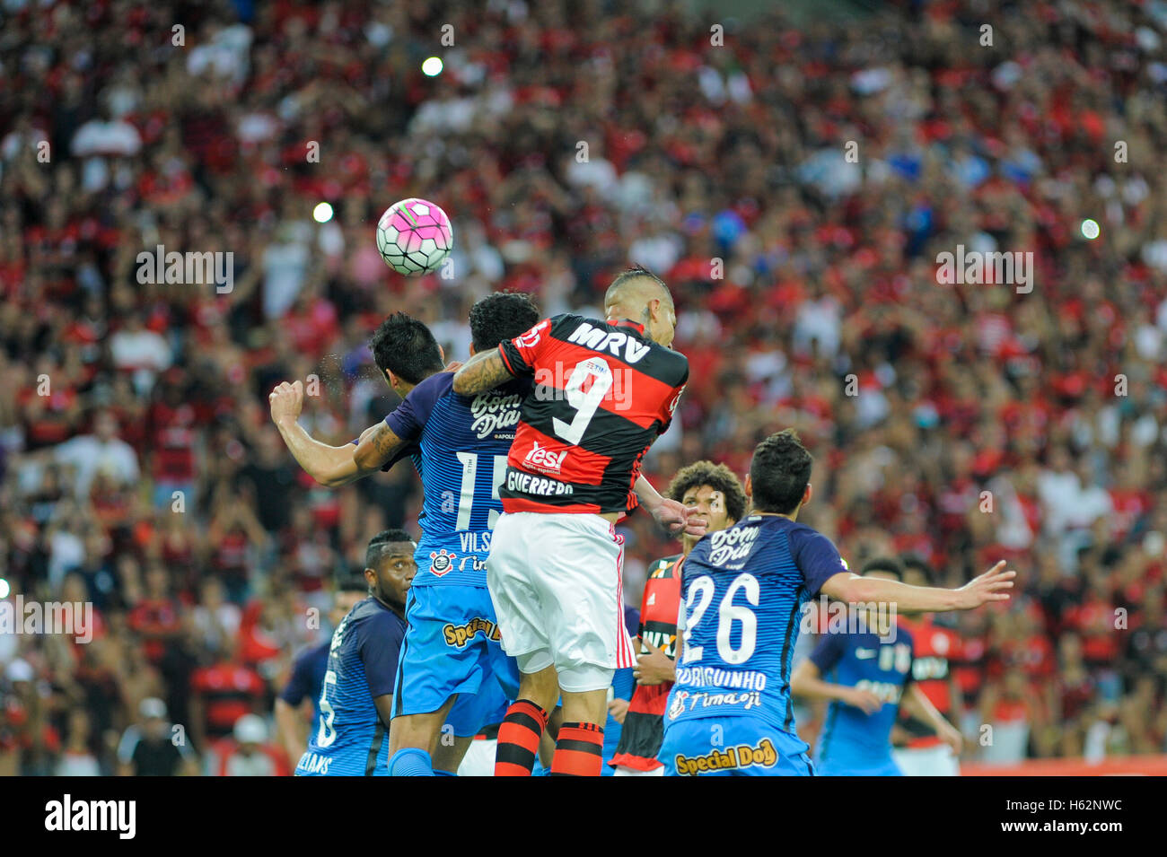 Rio De Janeiro, Brazil. 23rd Oct, 2016. Warrior for Flamengo vs ...