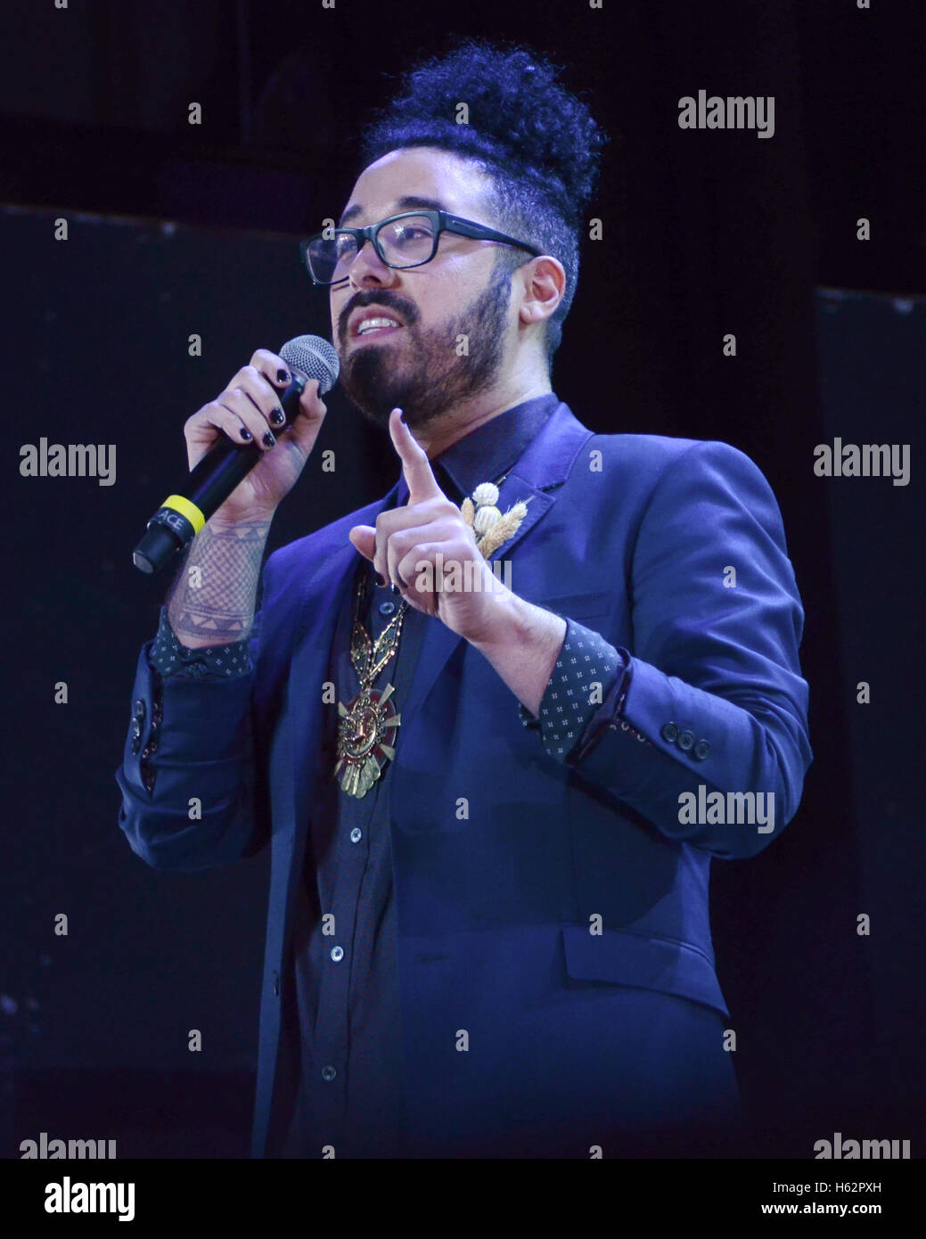 Curly Velasquez onstage at the TansNation Festival TransNation Queen ...