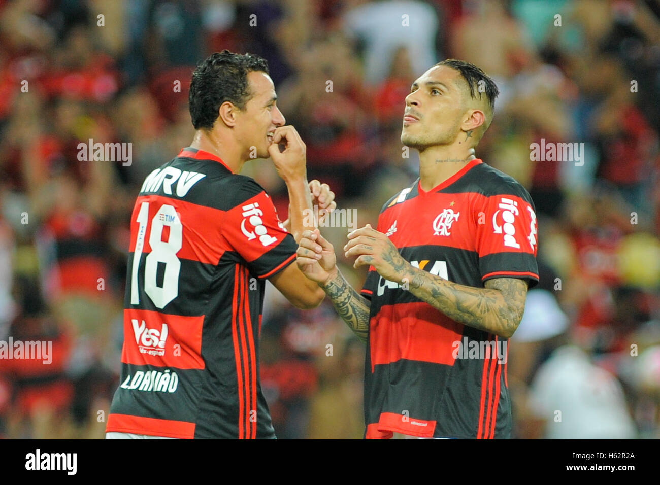 Rio De Janeiro, Brazil. 23rd Oct, 2016. Warrior for Flamengo vs ...