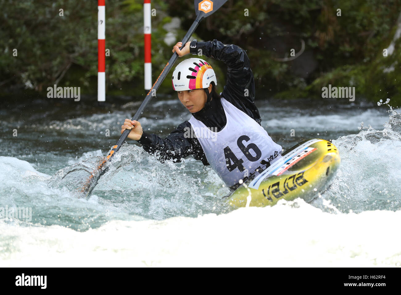 Mitake Canoe Slalom Course, Tokyo, Japan. 23rd Oct, 2016. Yuriko ...