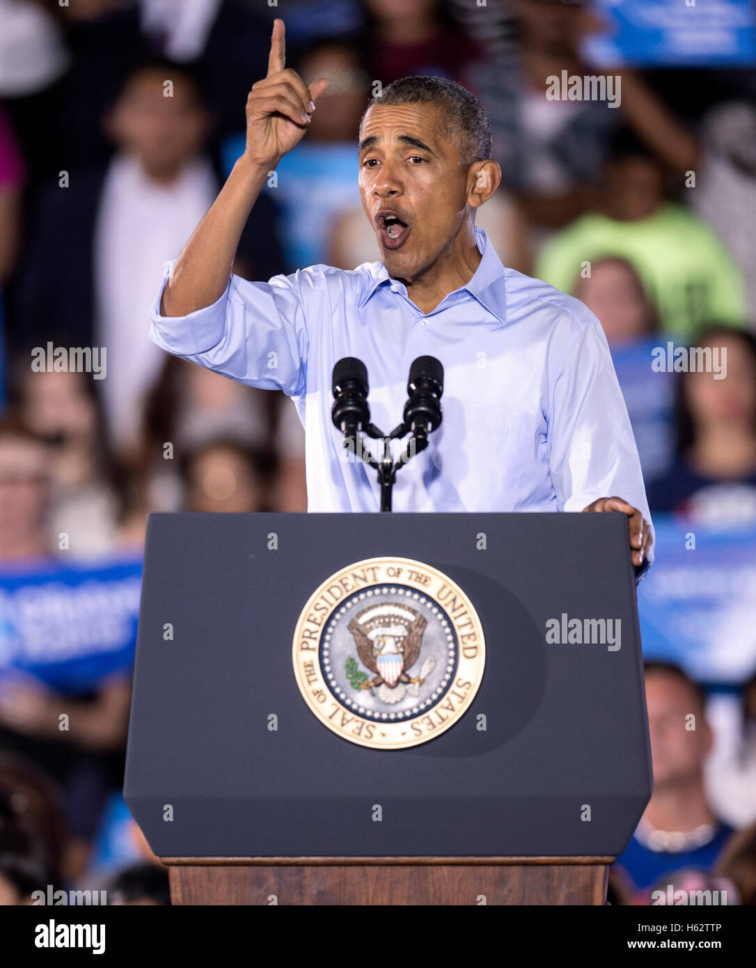 North Las Vegas, Nevada, USA. 23rd Oct, 2016. President BARACK OBAMA ...
