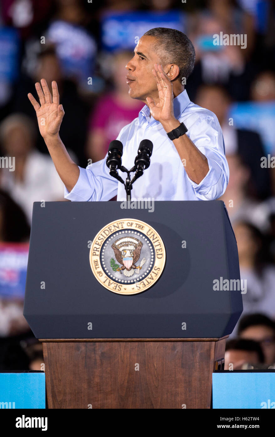 North Las Vegas Nevada Usa 23rd Oct 2016 President Barack Obama