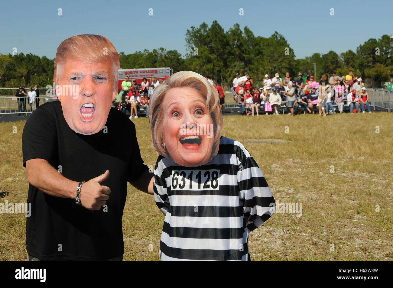 Naples, Florida, USA. 23rd Oct, 2016. - Wendell Craig (left) and his ...