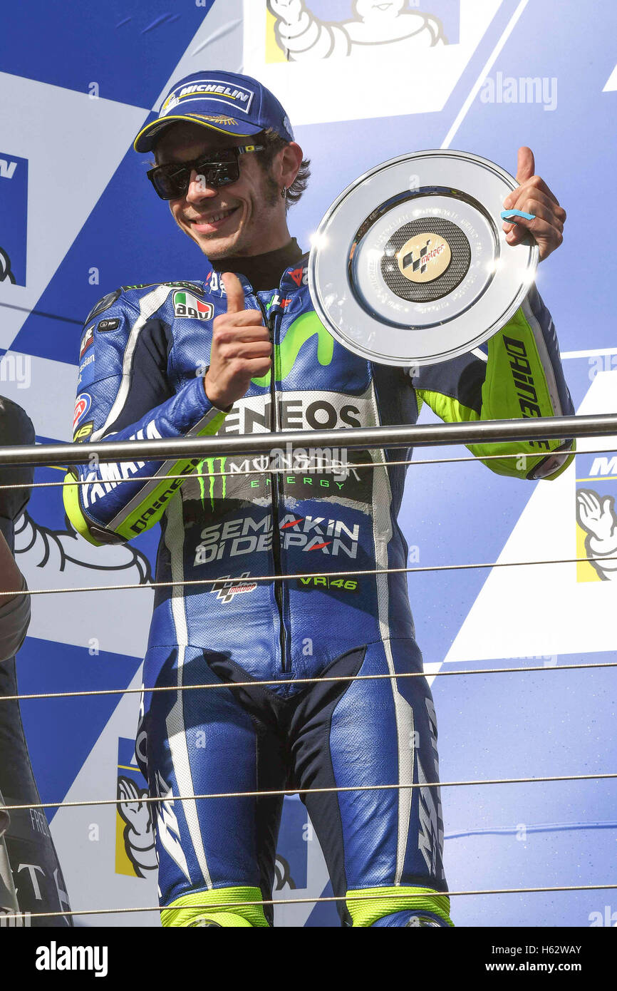 PHILLIP ISLAND, AUSTRALIA - OCTOBER 23: Valentino Rossi of Italy and ...