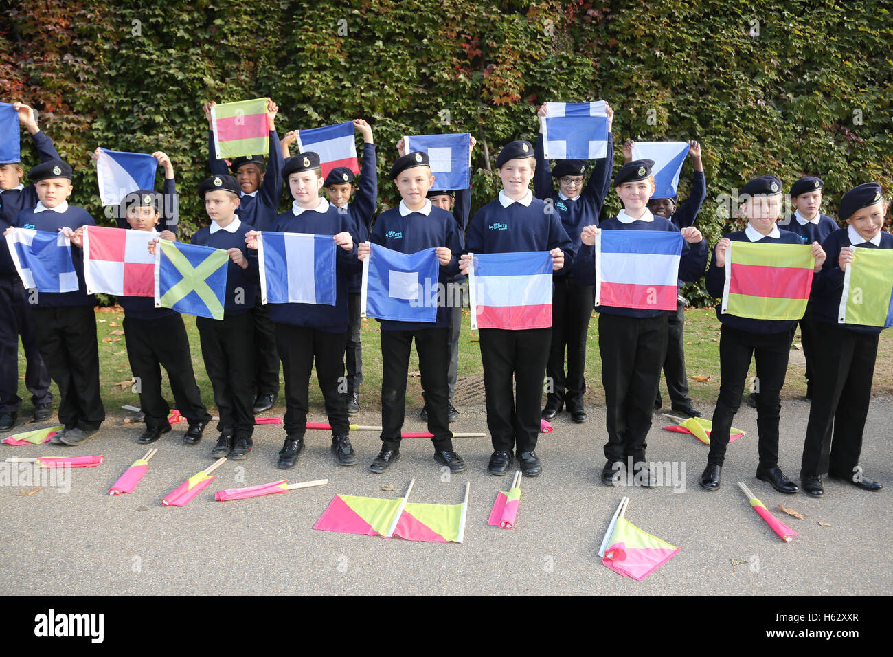 Battle of trafalgar flags hi-res stock photography and images - Alamy
