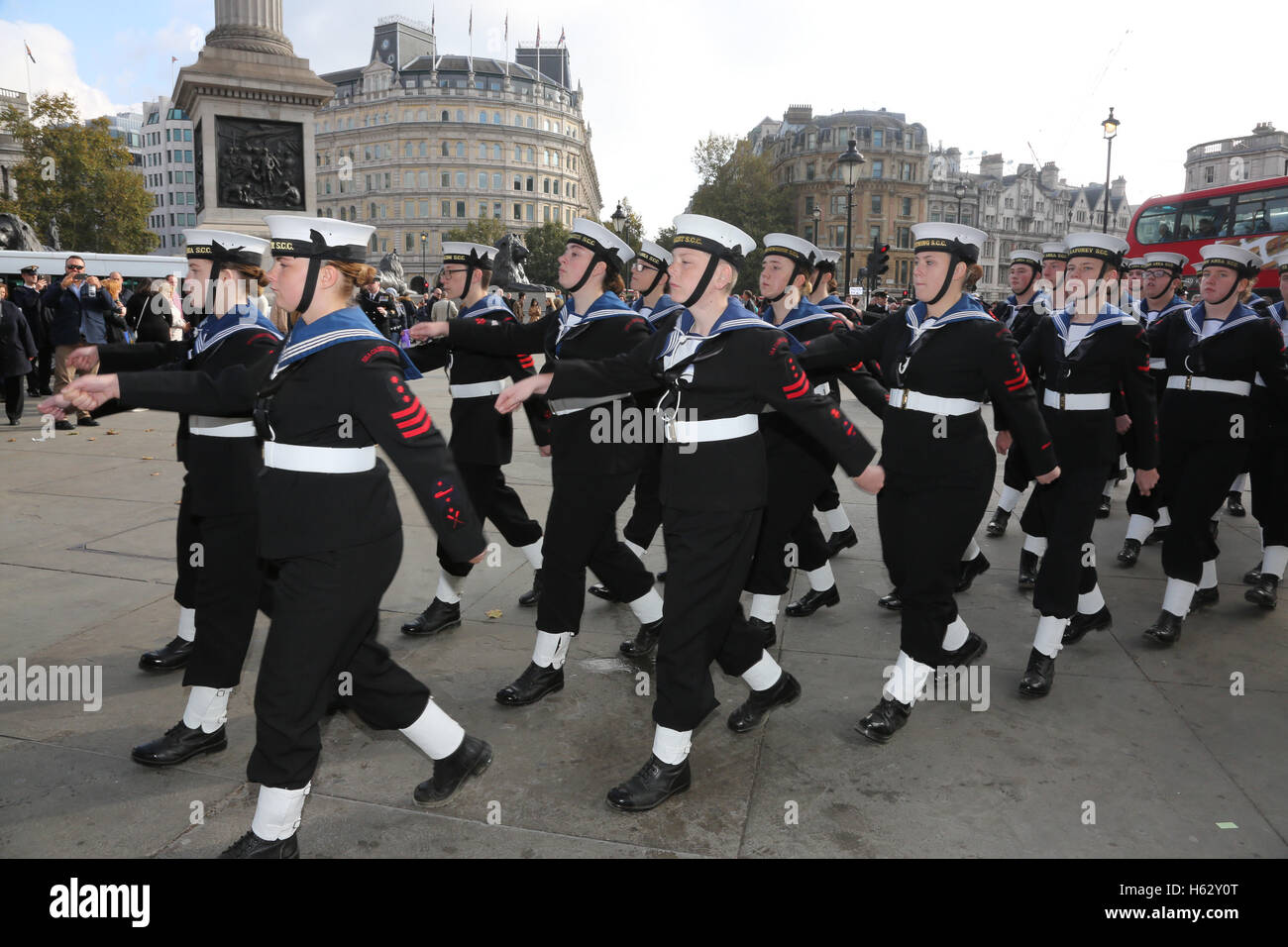London, UK. 23rd October 2016. Trafalgar Day is celebrated by Sea ...
