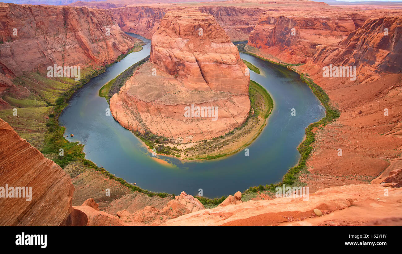 Famous Horseshoe canyon formation near Page, Arizona Stock Photo - Alamy