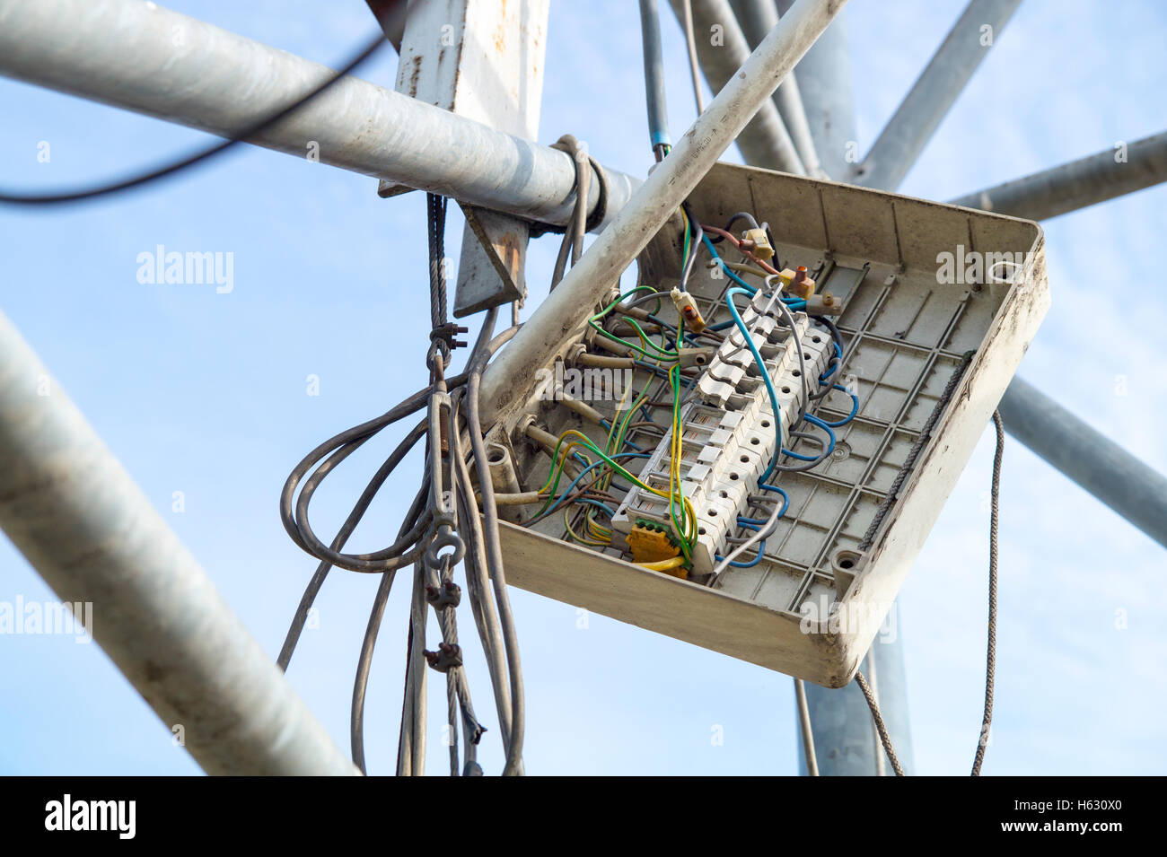 Old electric fuse box switchboard hi-res stock photography and images ...