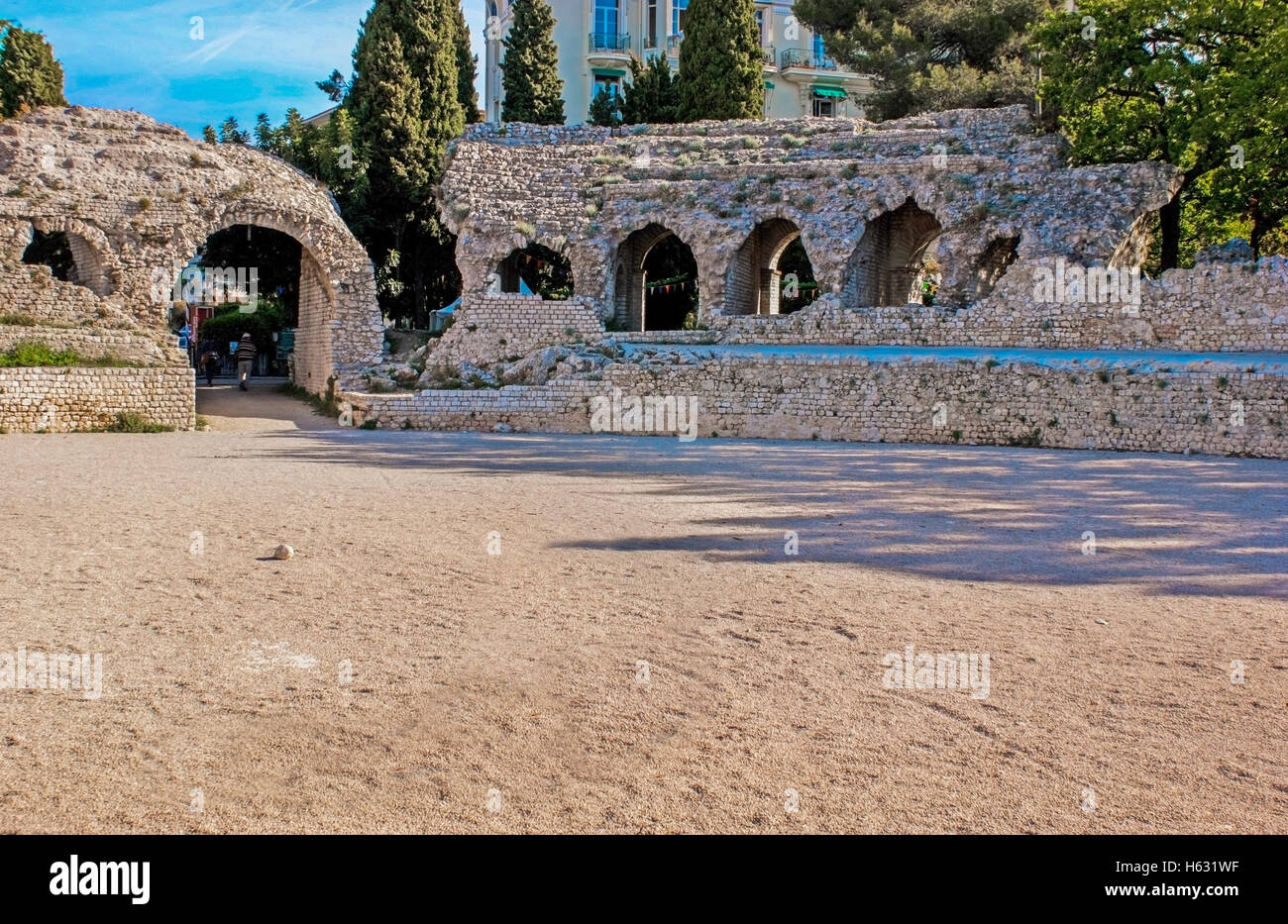 The Cimiez Arena is the archaeological site located on the top of the ...