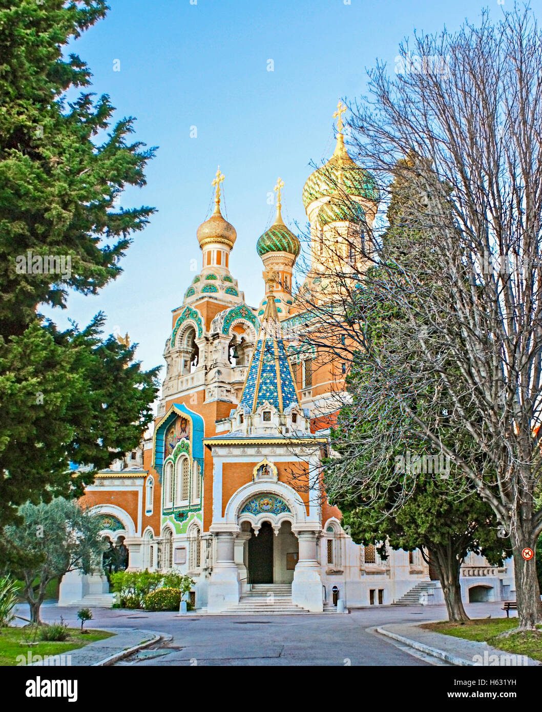 The St Nicholas Orthodox Cathedral, designed in Russian Baroque style ...