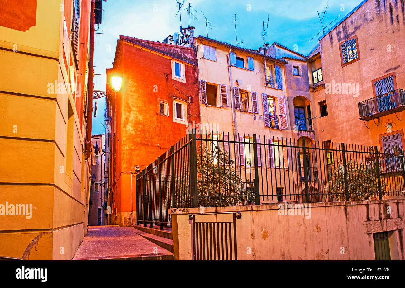 Old quarter nice france hi-res stock photography and images - Alamy