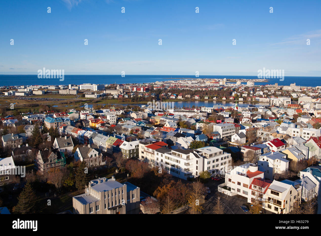 Reyjkavik from above Stock Photo - Alamy