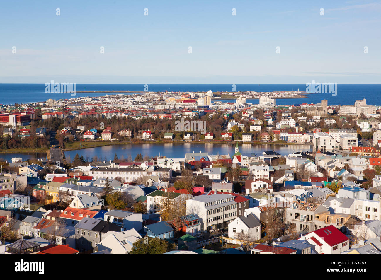 Reyjkavik from above Stock Photo - Alamy