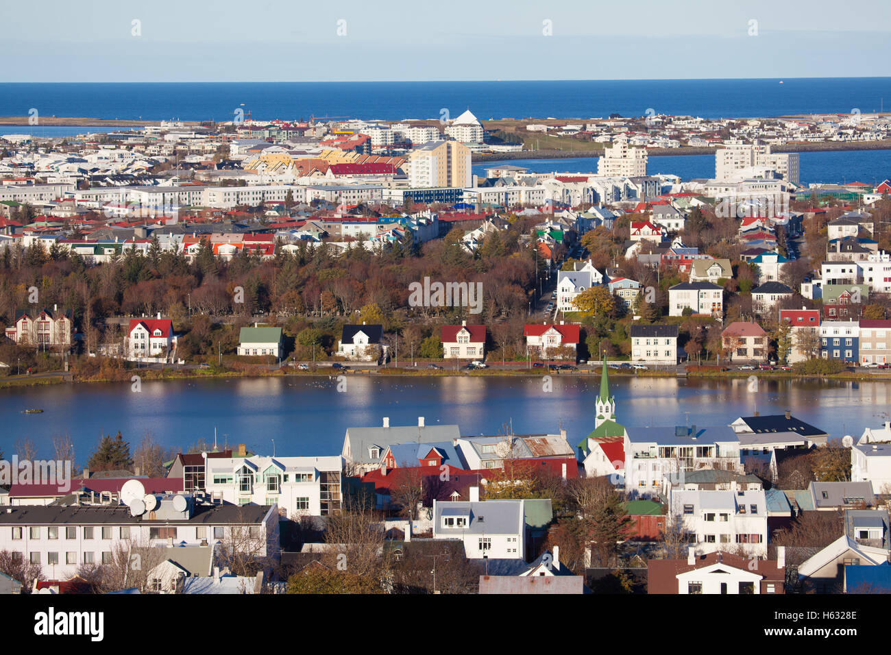 Reyjkavik from above Stock Photo - Alamy