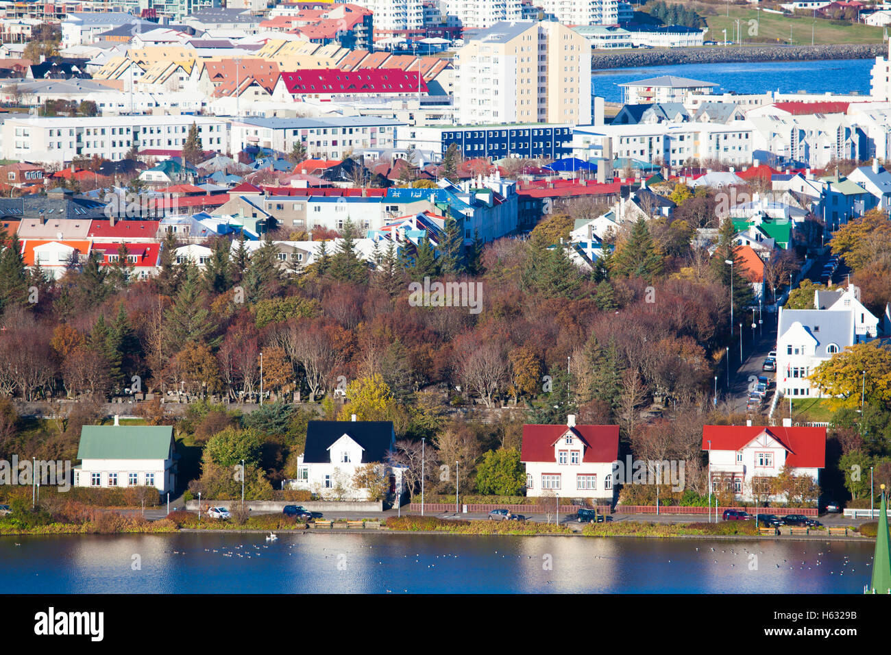 Reyjkavik from above Stock Photo - Alamy