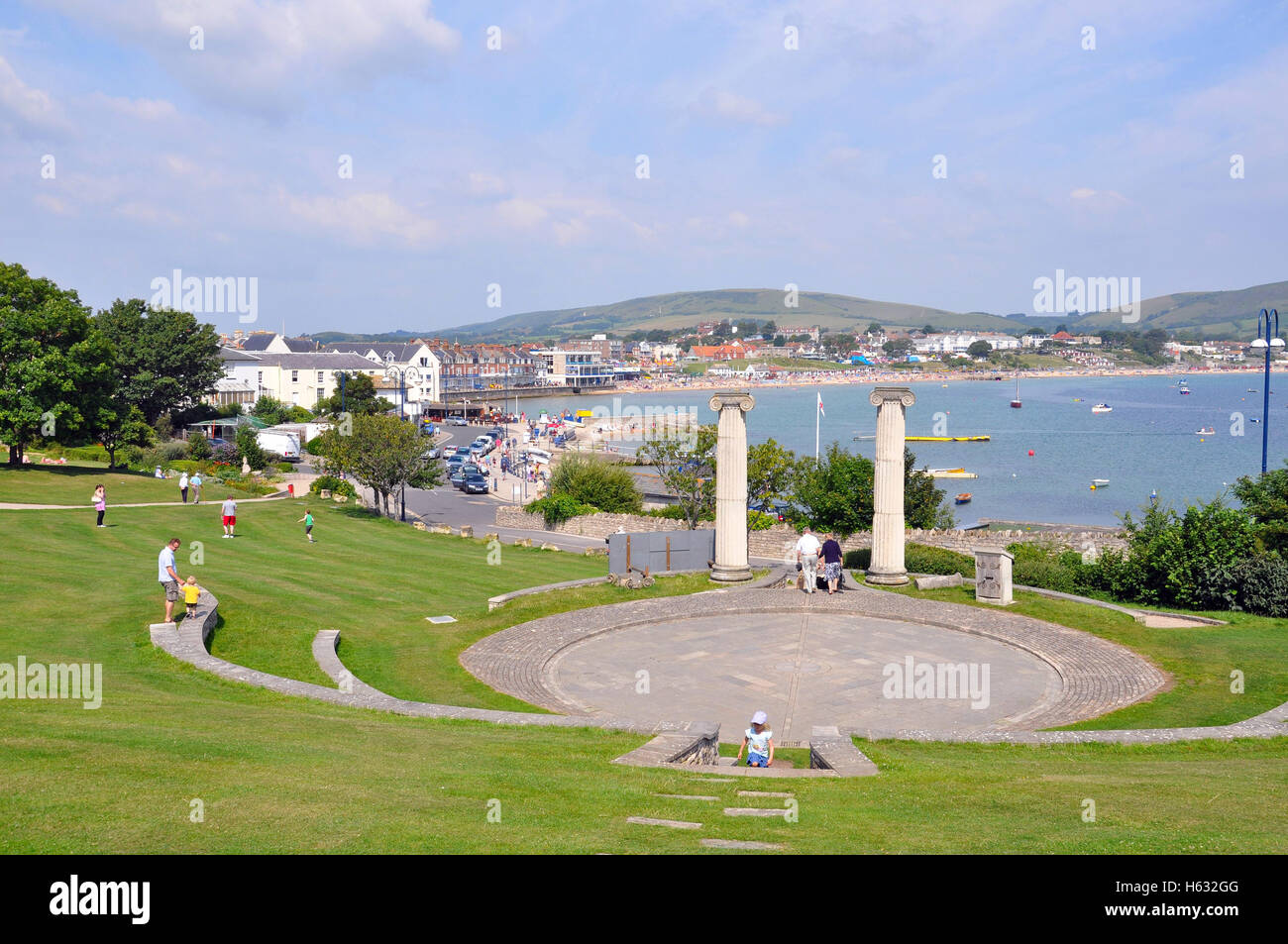 Small amphitheatre and English Heritage-listed columns in Prince Albert ...