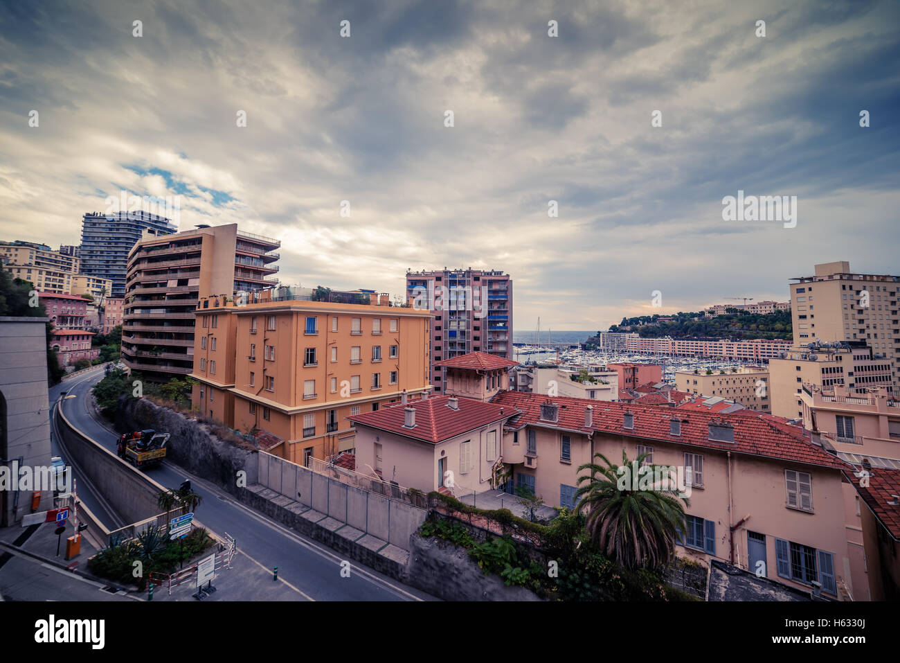 Monaco: top view of the city Stock Photo - Alamy