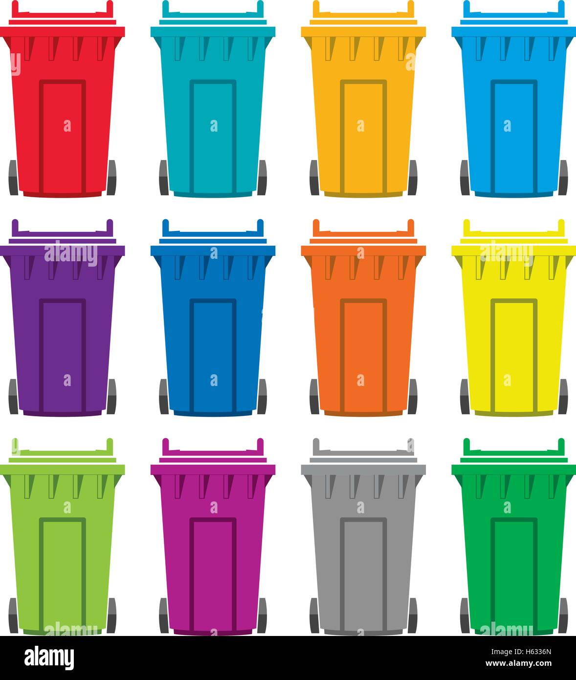 Recycling bin icons Stock Vector Images - Alamy