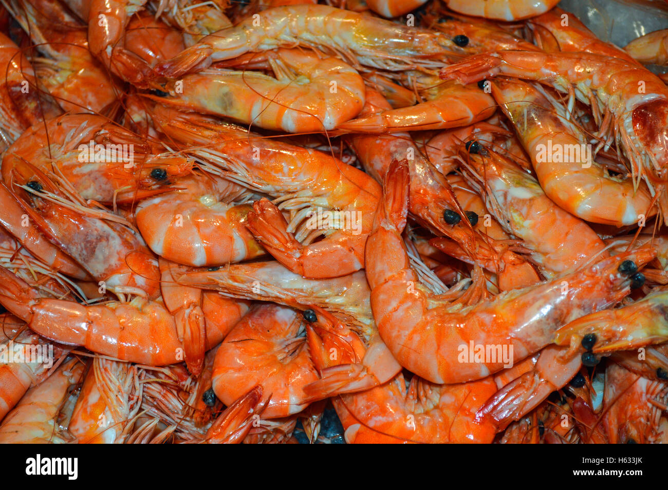 Seafood shrimps france market hi-res stock photography and images - Alamy