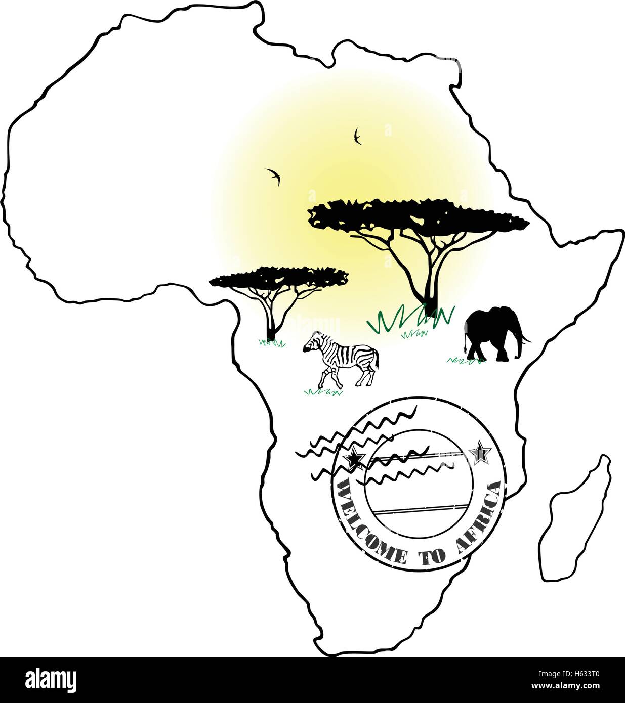 African Map High Resolution Stock Photography and Images - Alamy