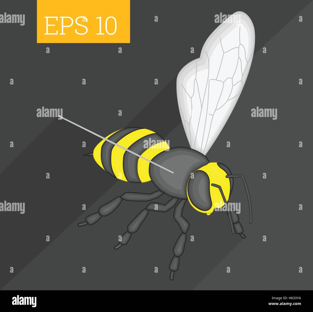 bee isometric vector illustration Stock Vector Image & Art - Alamy