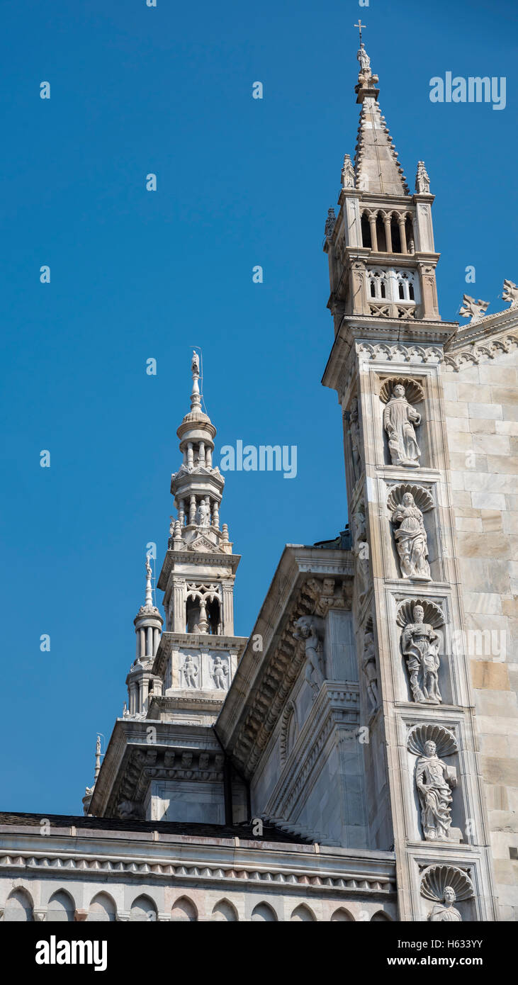 Towers of Como Cathedral, Roman Catholic cathedral, Como, southern tip ...