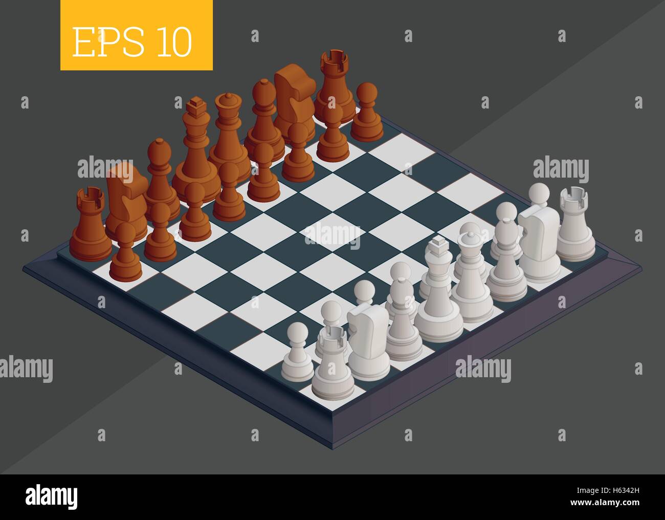 Chess board illustration Stock Vector Images - Alamy
