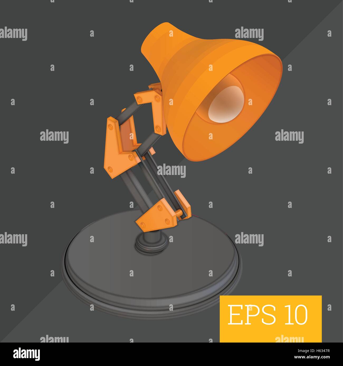 desklamp isometric vector illustration Stock Vector Image & Art - Alamy