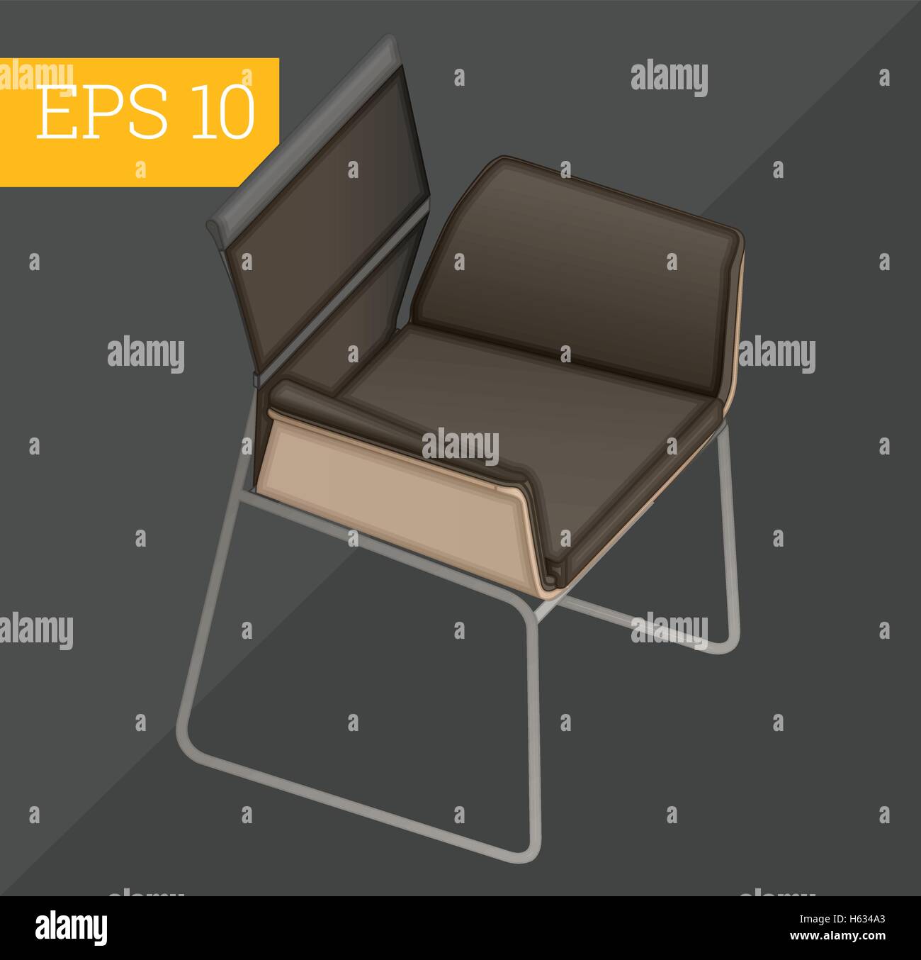 chair isometric vector illustration Stock Vector Image & Art - Alamy