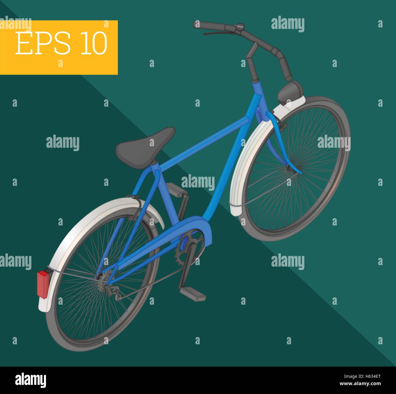 bicycle isometric vector illustration Stock Vector Image & Art - Alamy