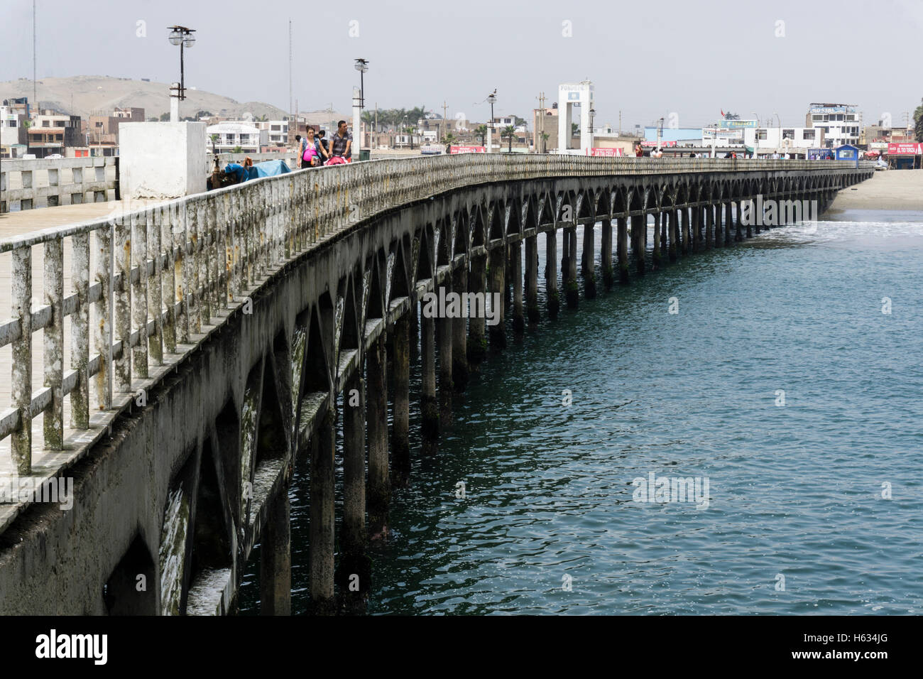 Pier fishing in Cerro Azul,Lima,Peru Stock Photo - Alamy