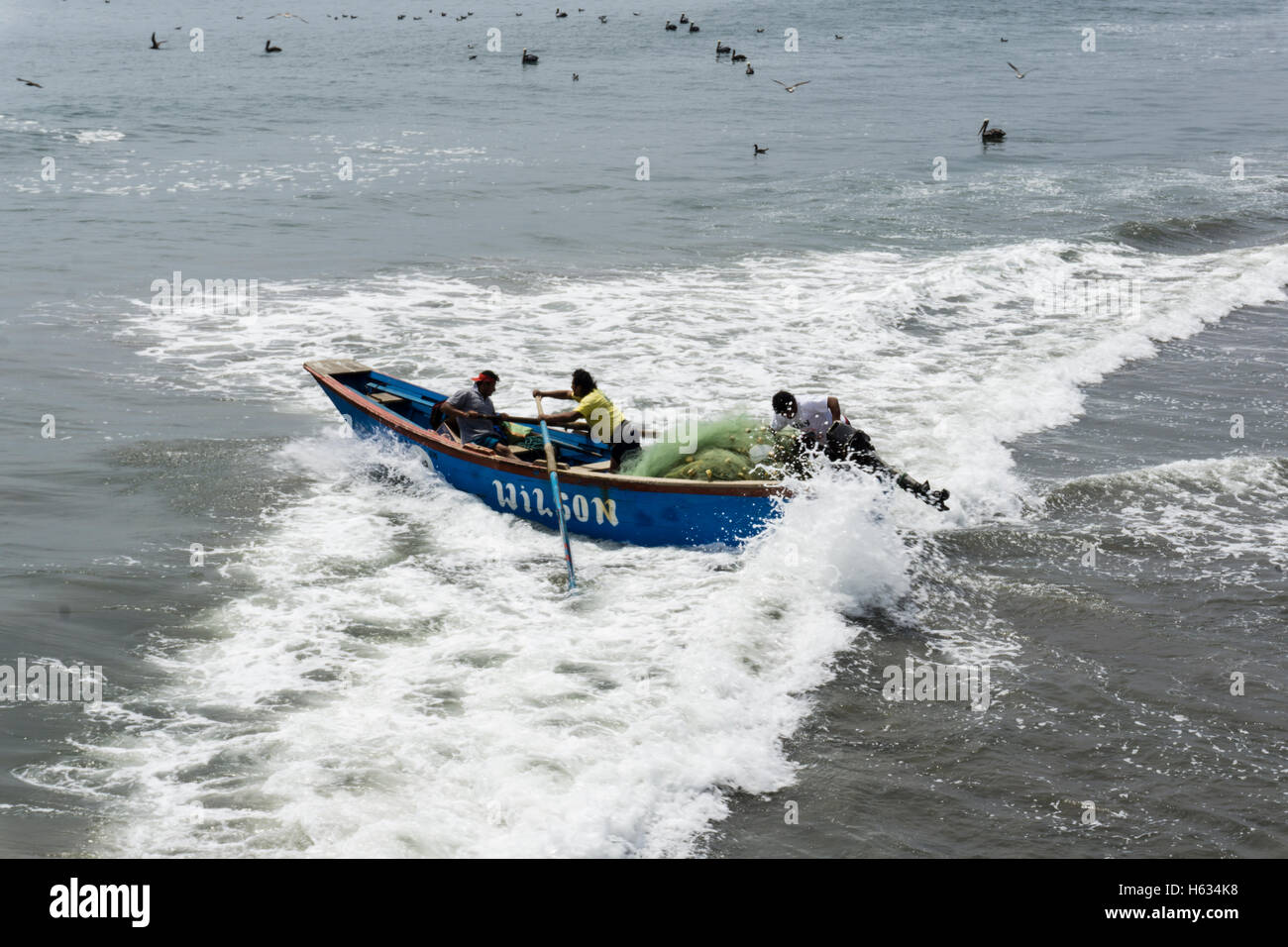 Fishing port in Cerro Azul, Lima, Peru Stock Photo - Alamy