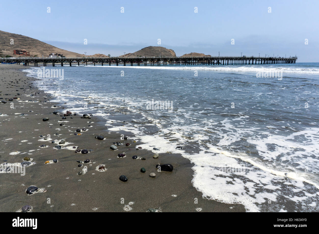 Cerro Azul beach in Lima Peru Stock Photo - Alamy