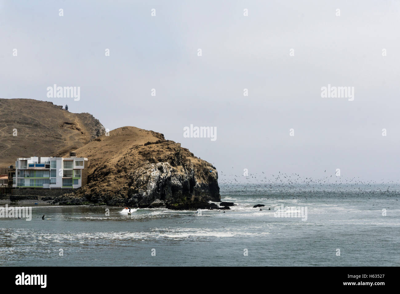 Cerro Azul beach in Lima Peru Stock Photo - Alamy