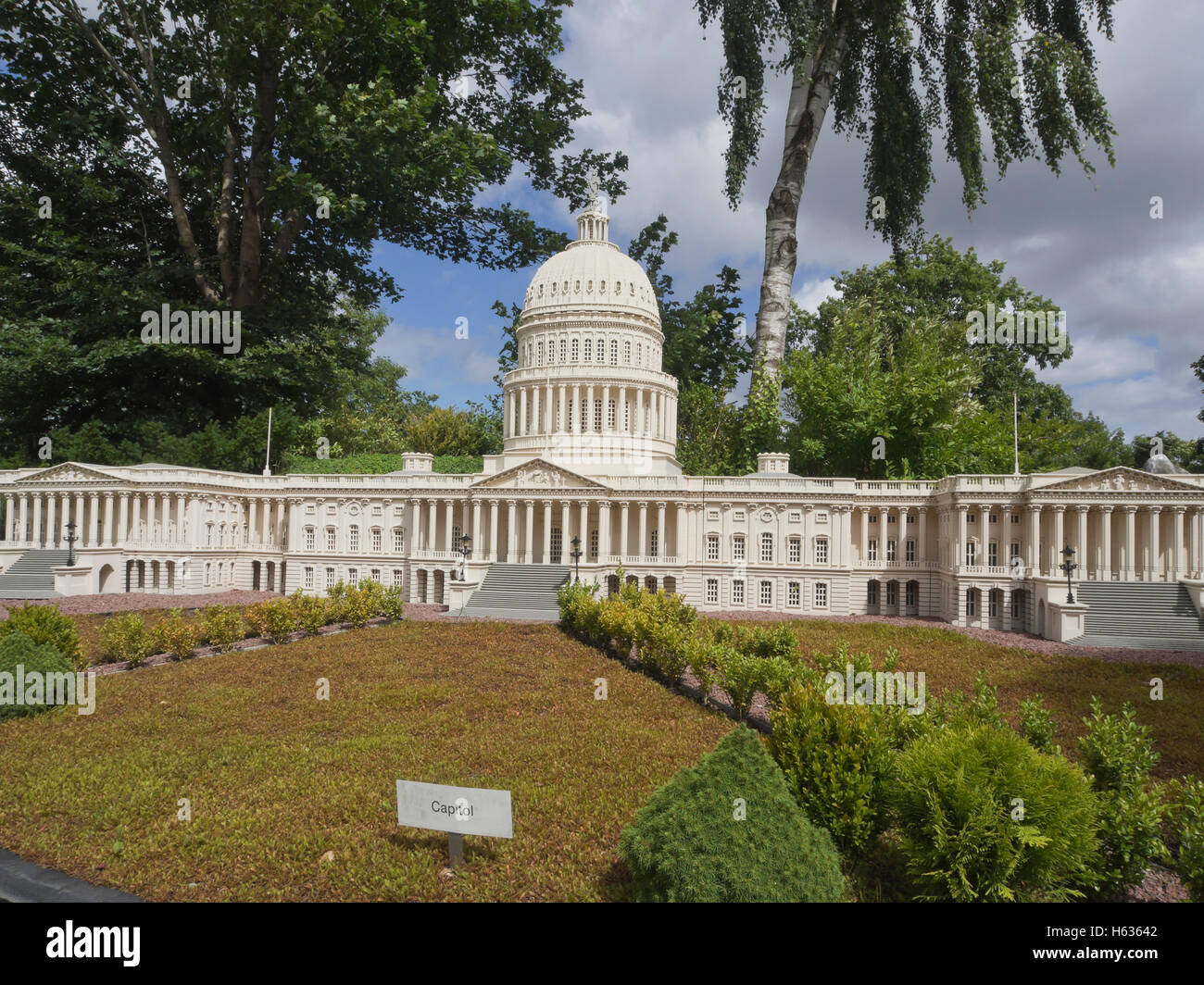 Take a boat ride in Legoland Billund Denmark, past the American Capitol ...