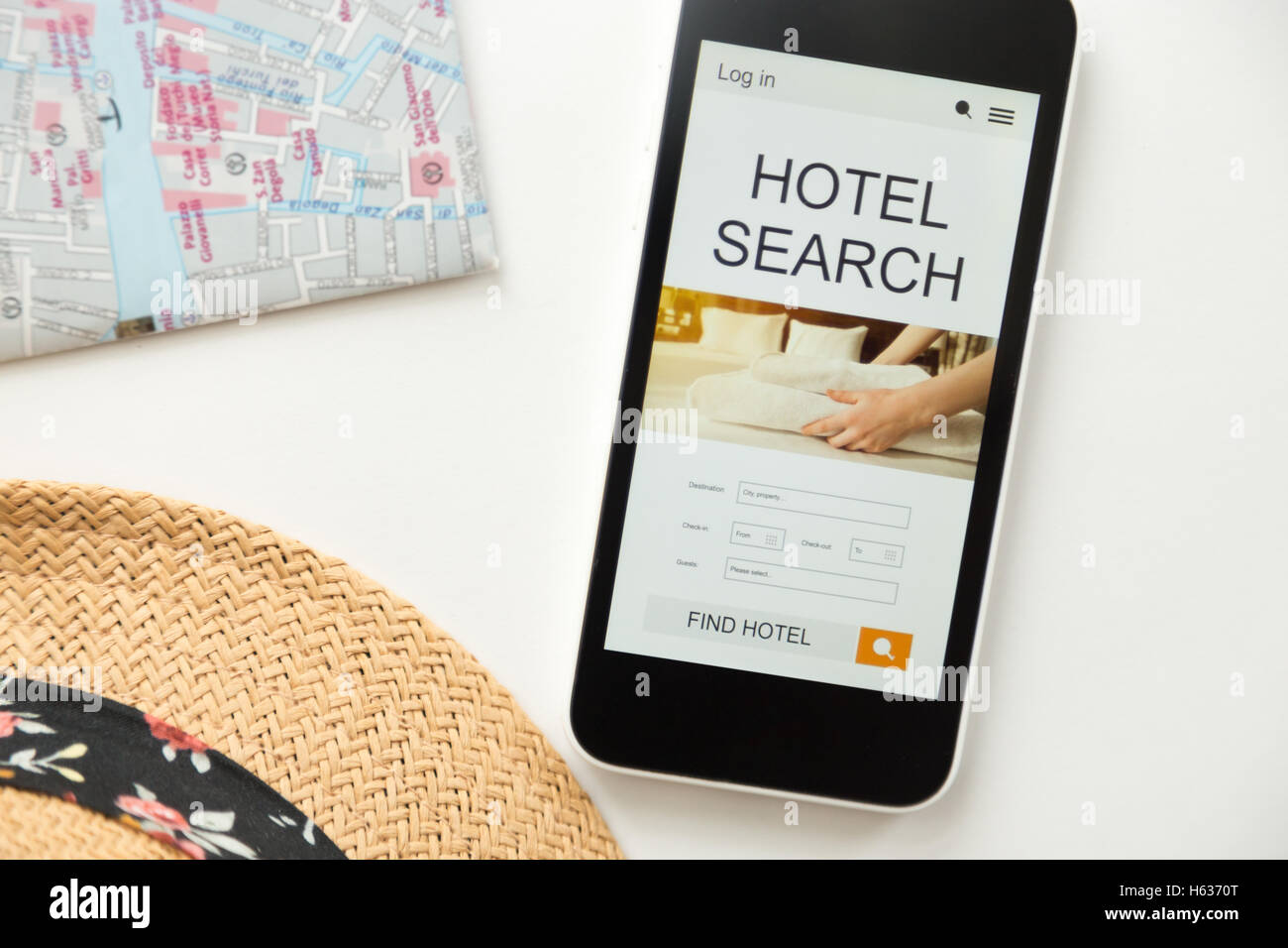 Hotel phone booking hi-res stock photography and images - Alamy