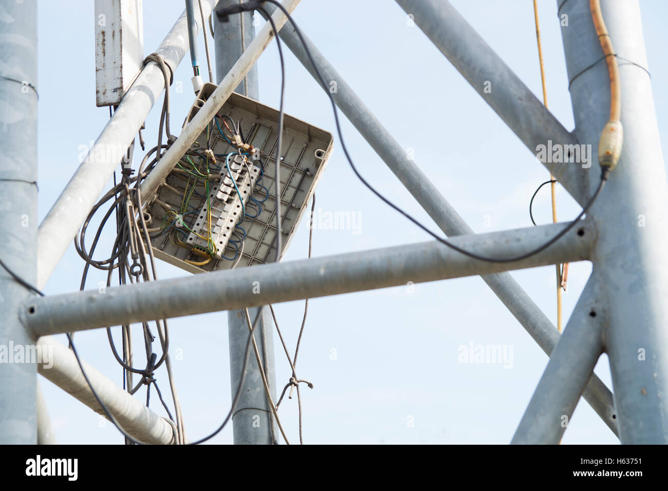 electric switchboard damaged Stock Photo - Alamy