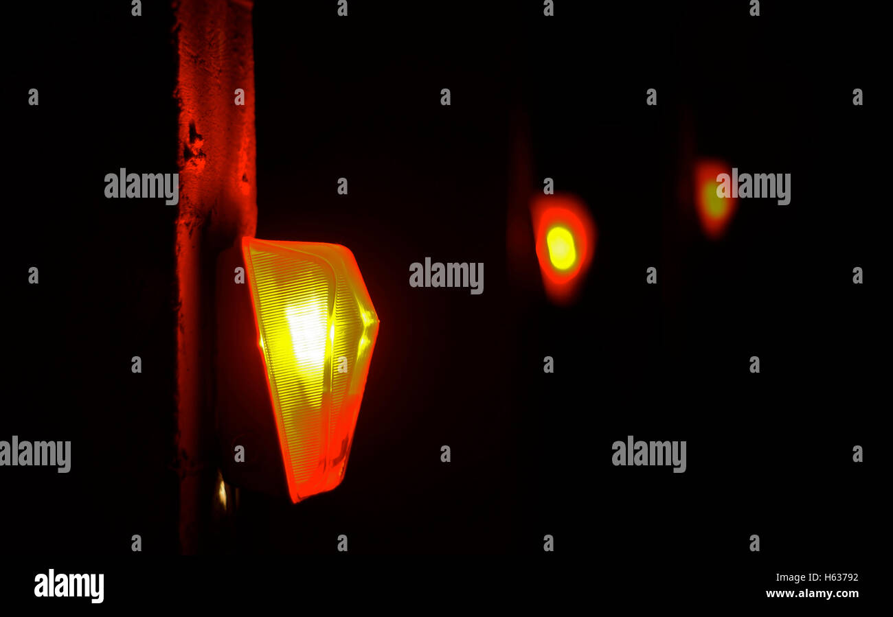 Red warning light for construction site hi-res stock photography and ...
