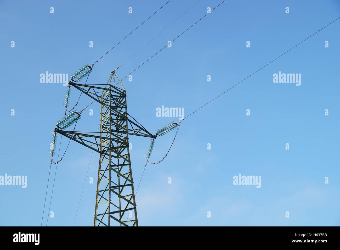 Poles electric grid line hi-res stock photography and images - Alamy