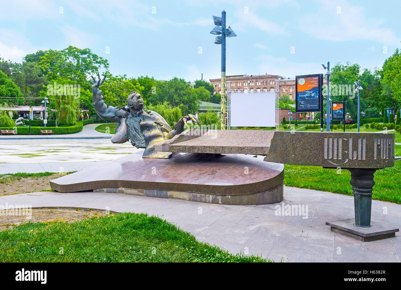 The monument to Arno Babajanian, Armenian composer and pianist ...