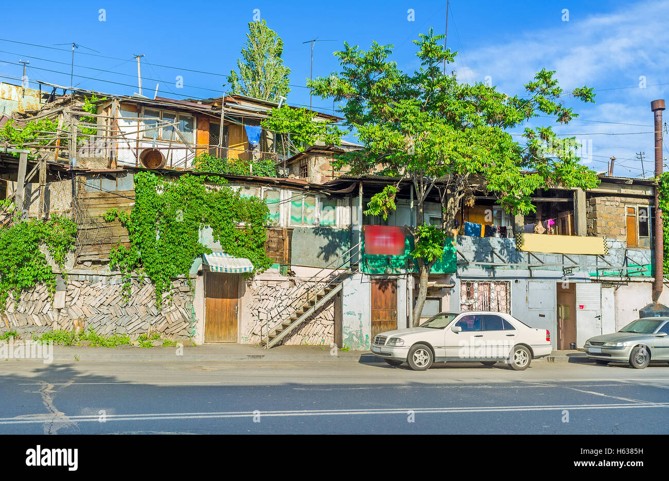 The slums in Yerevan, located in Kond District, Armenia Stock Photo - Alamy
