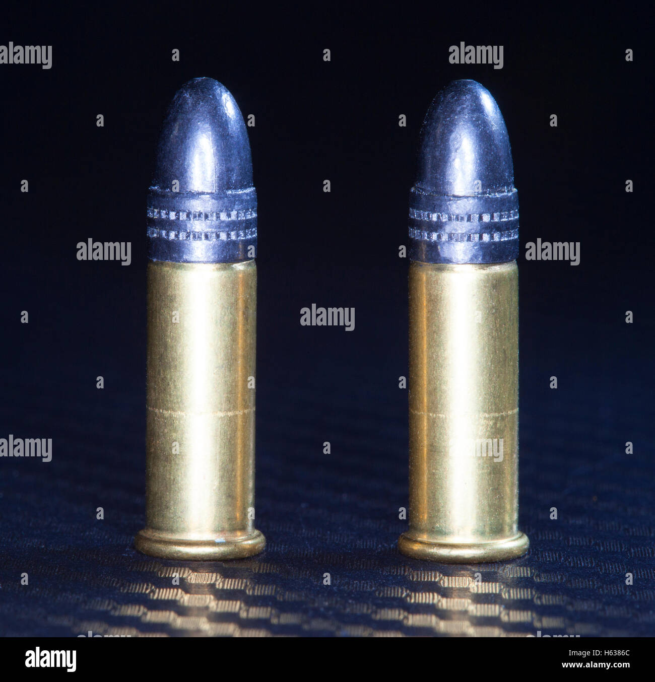 Pair of cartridges for use in rimfire twenty two caliber guns Stock ...