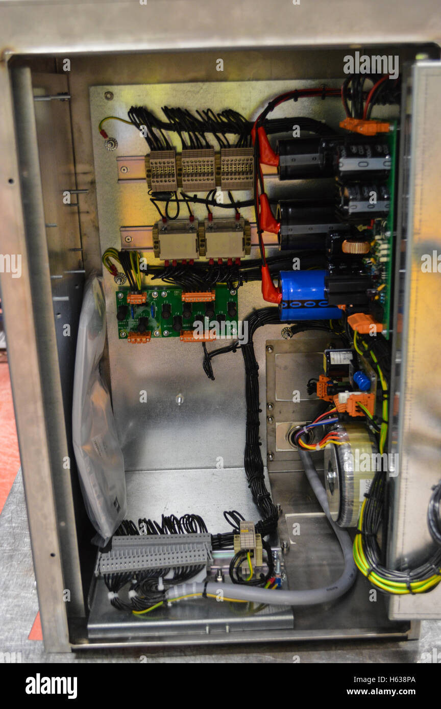 Construction of electrical control cabinet Stock Photo - Alamy