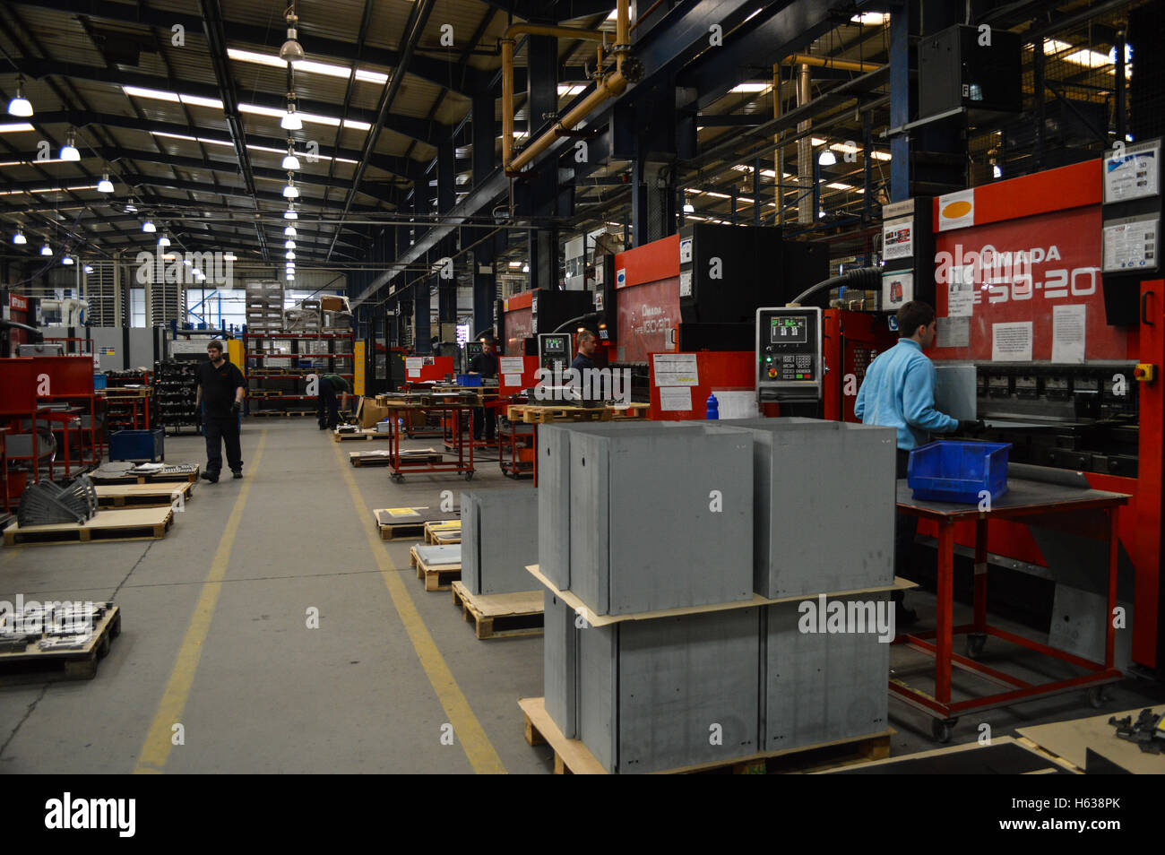 Metal sheet fabrication factory in Scotland, UK Stock Photo - Alamy